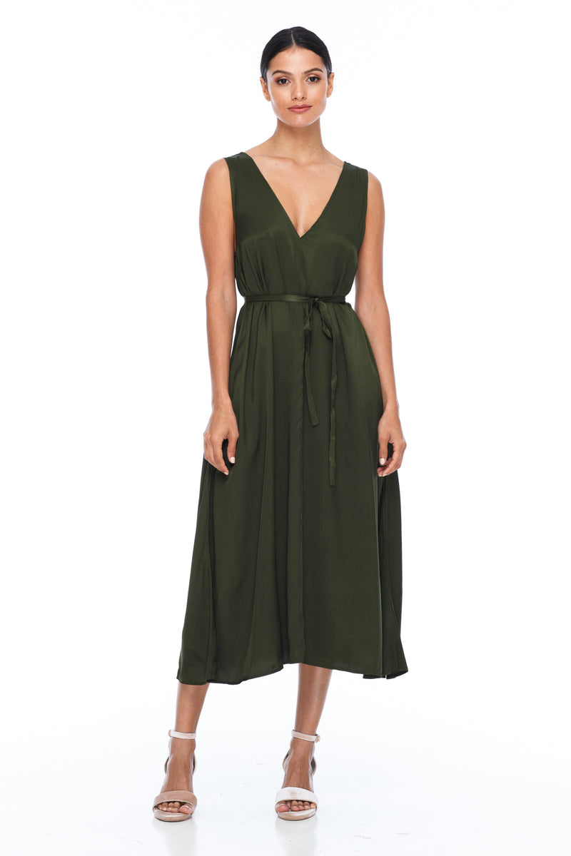 V-neck flowing bridesmaids dress - Calm Dress - BLAK Bridesmaids – Blak ...